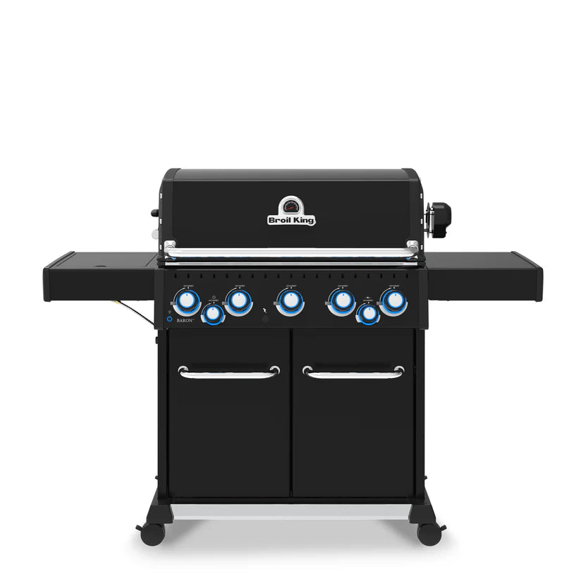 Broil King Baron 590 PRO Shadow 5-Burner Gas Grill with Rotisserie and ...